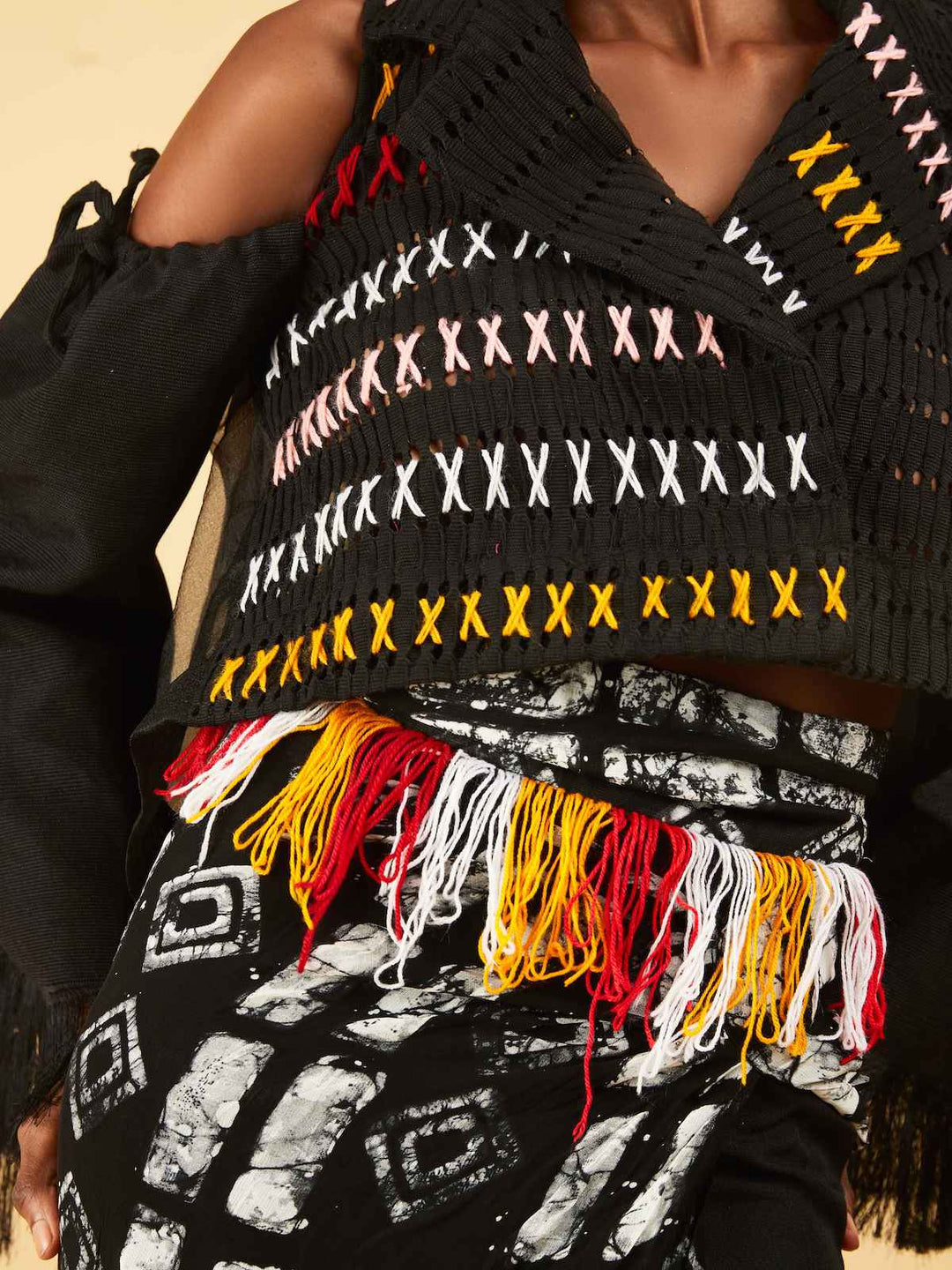 Babayo White Fulani Embroidered Crop Top – Industrie Africa