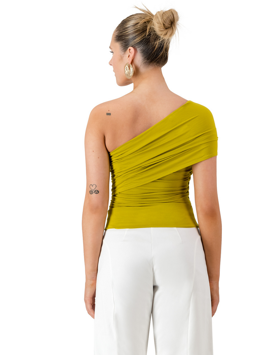 Chartreuse Iris Wrap Top – Industrie Africa