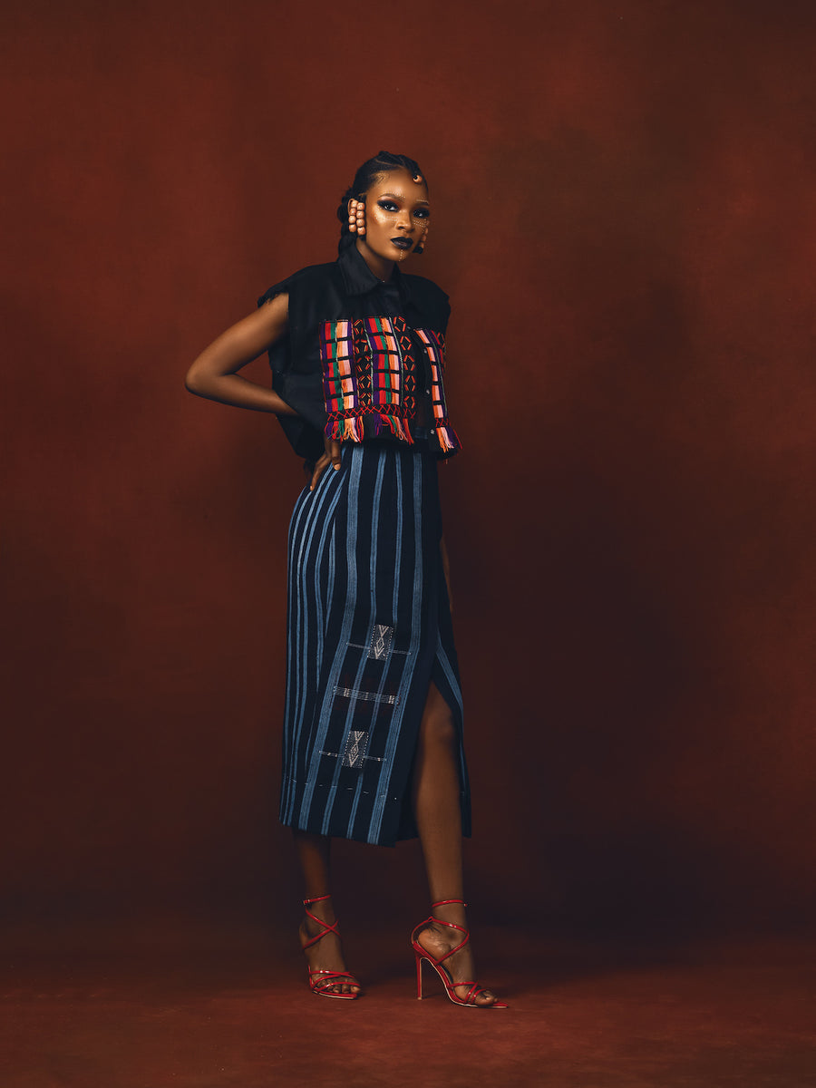 Babayo Black Fulani Embroidered Shirt – Industrie Africa